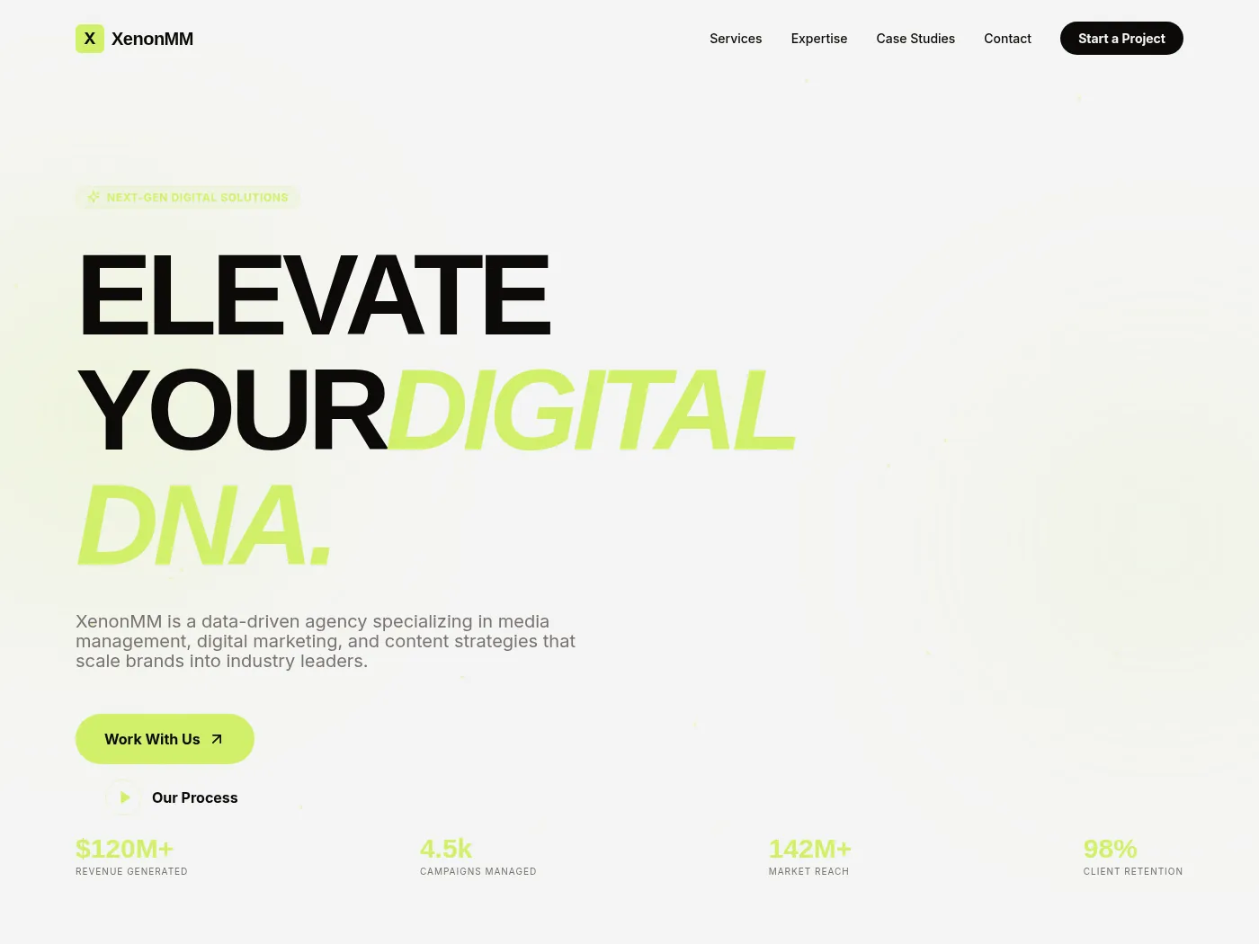 XenonMM Agency Site