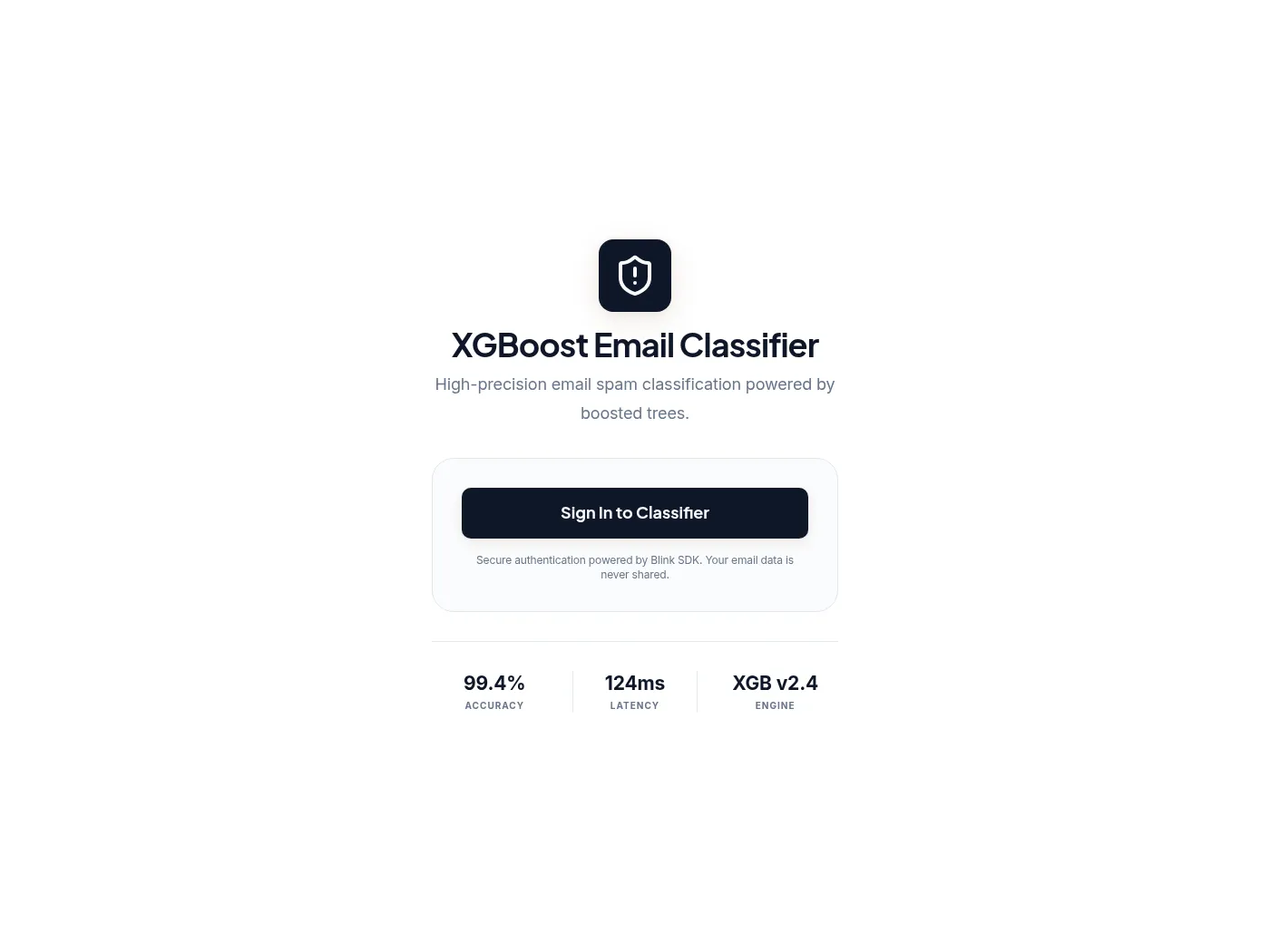 XGBoost Email Classifier