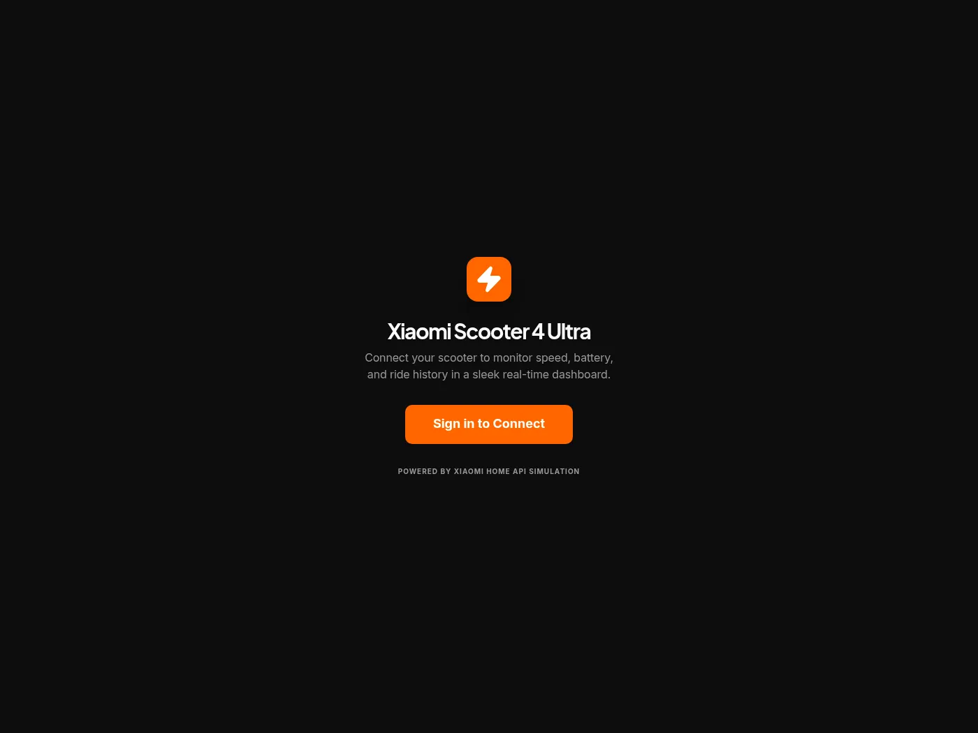 Xiaomi Scooter 4 Dashboard