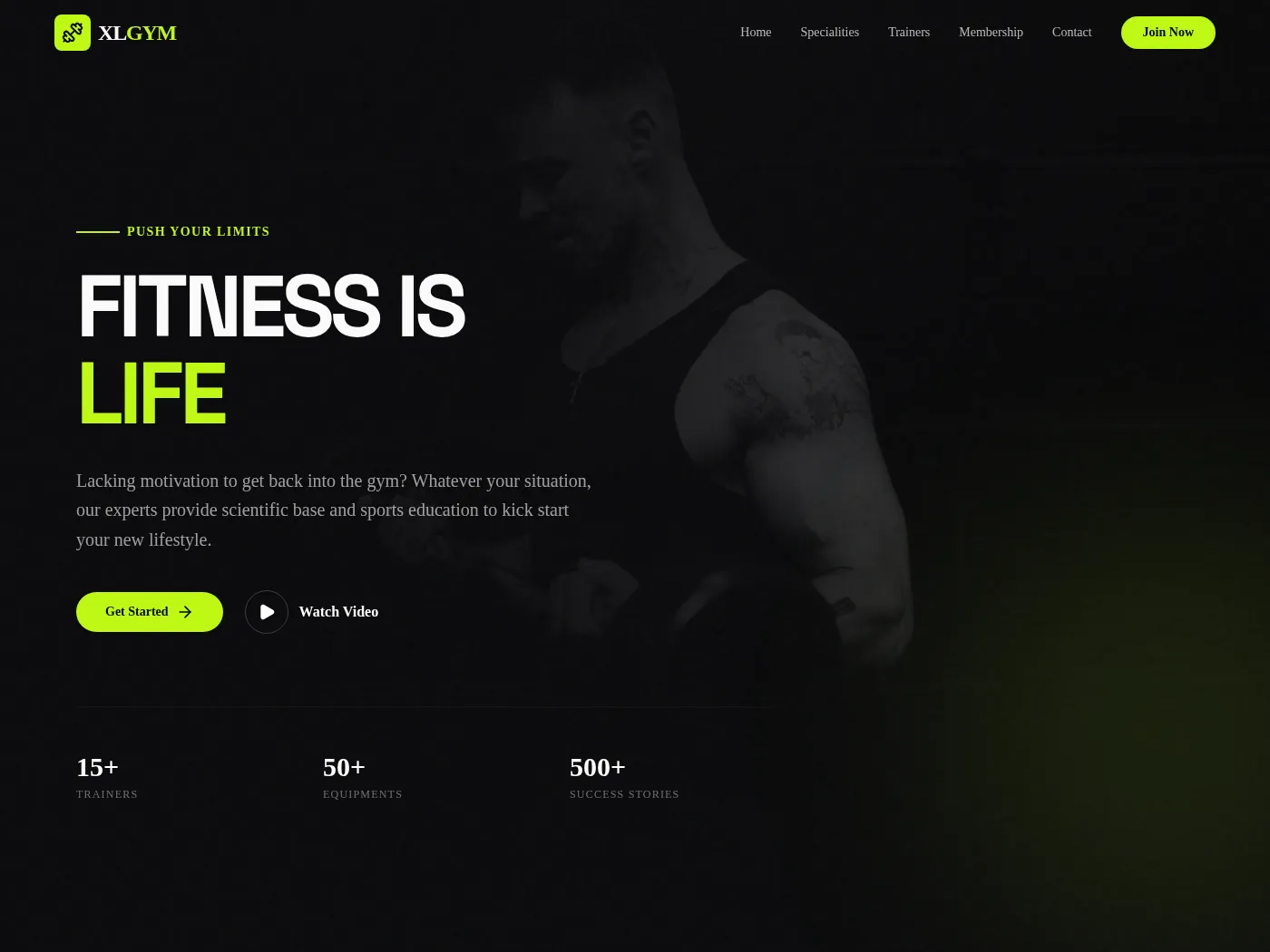 XL Gym Website Revamp