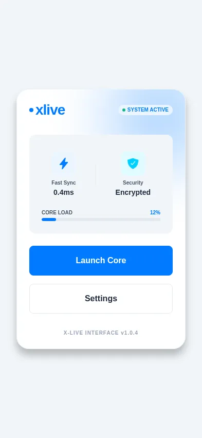 Xlive Blue Mini GUI