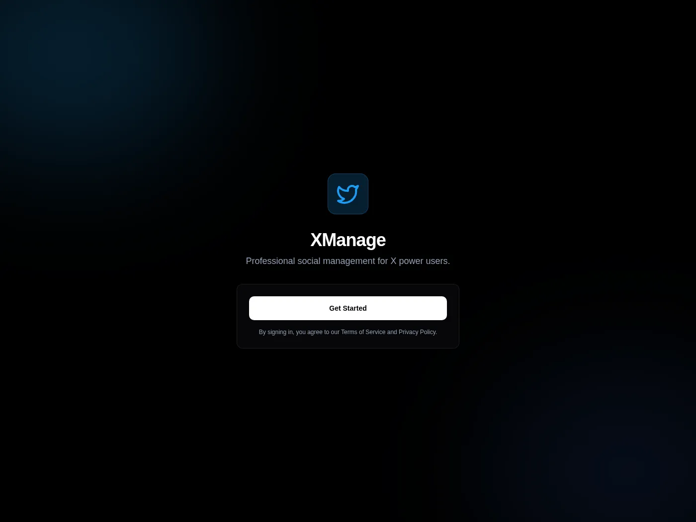 XManage Dashboard