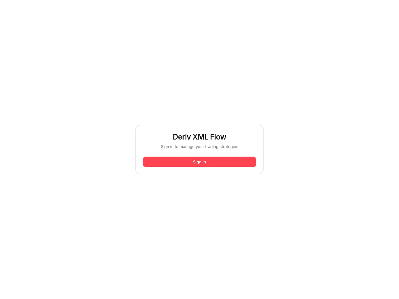 XML Generator for Deriv