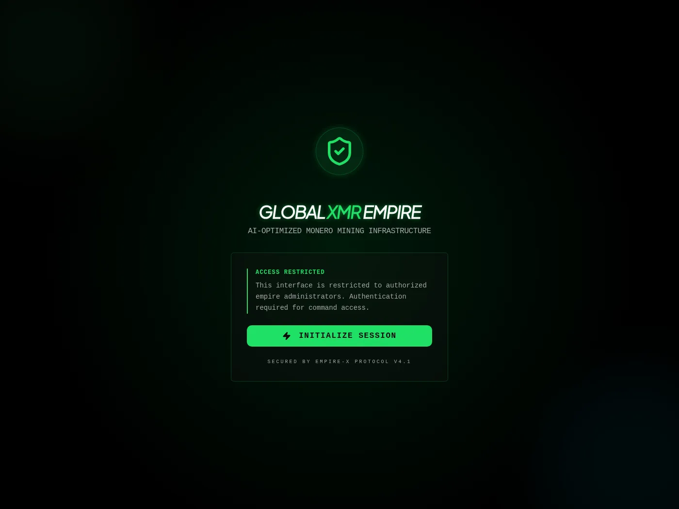 Global XMR Mining Empire