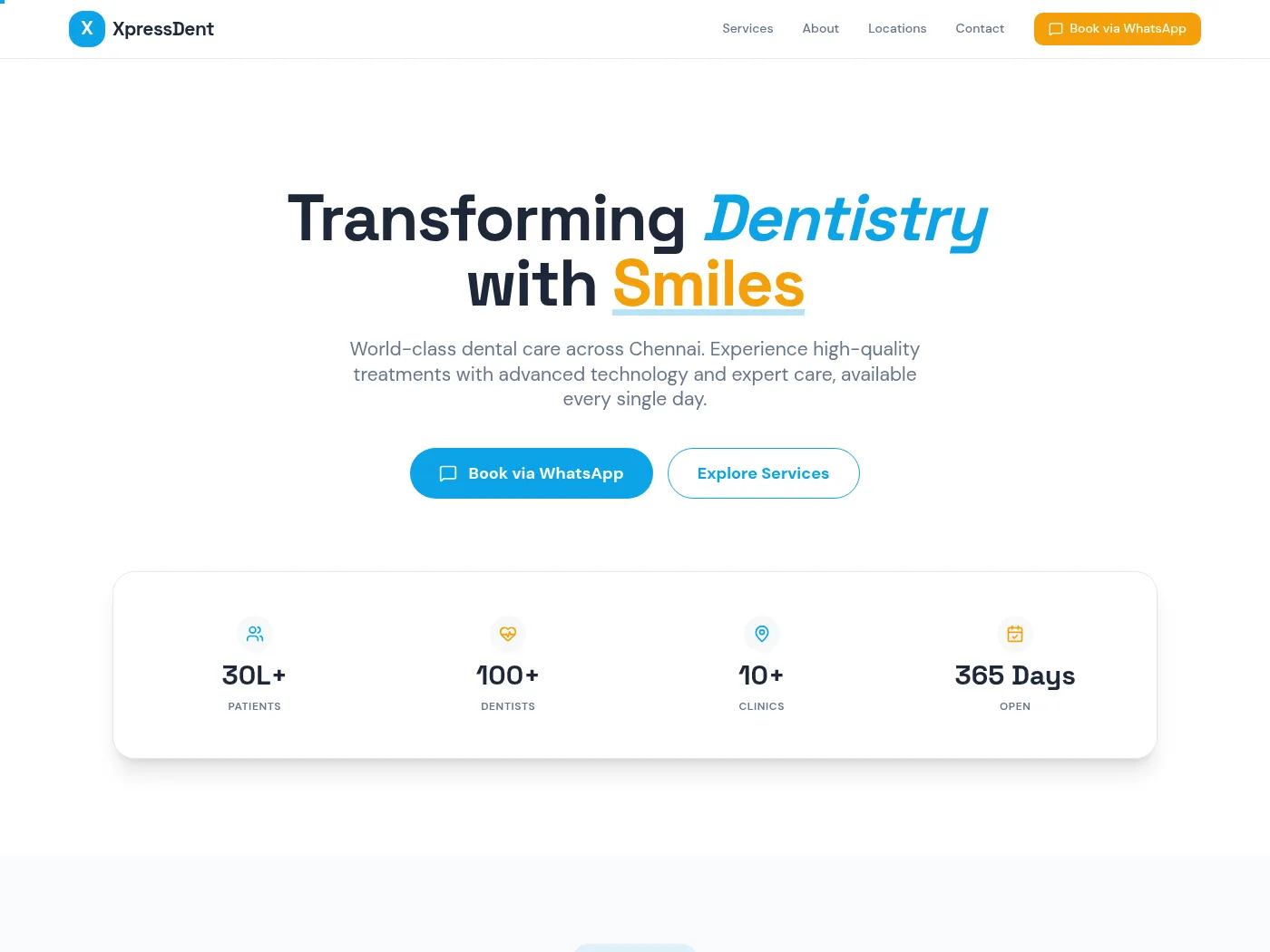 XpressDent Website