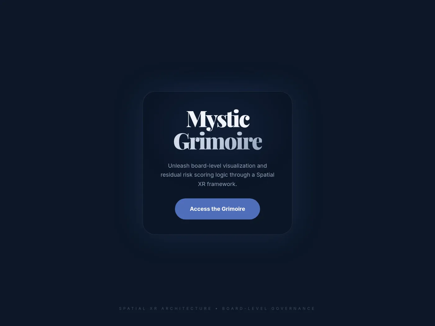 Mystic Risk Grimoire Dashboard