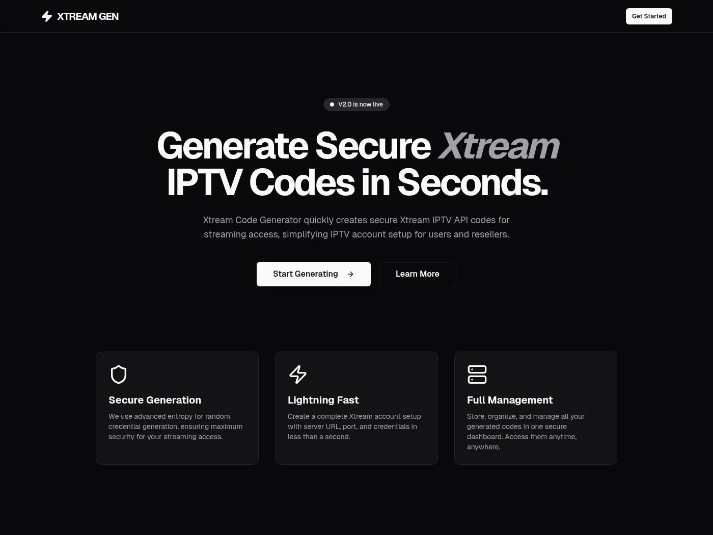 Xtream Code Generator