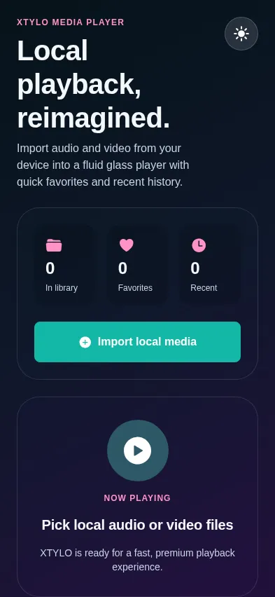 Xtylo Media Player