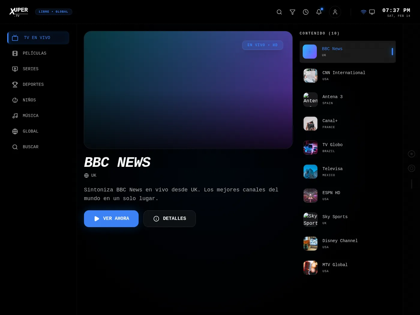 Xuper TV Clone