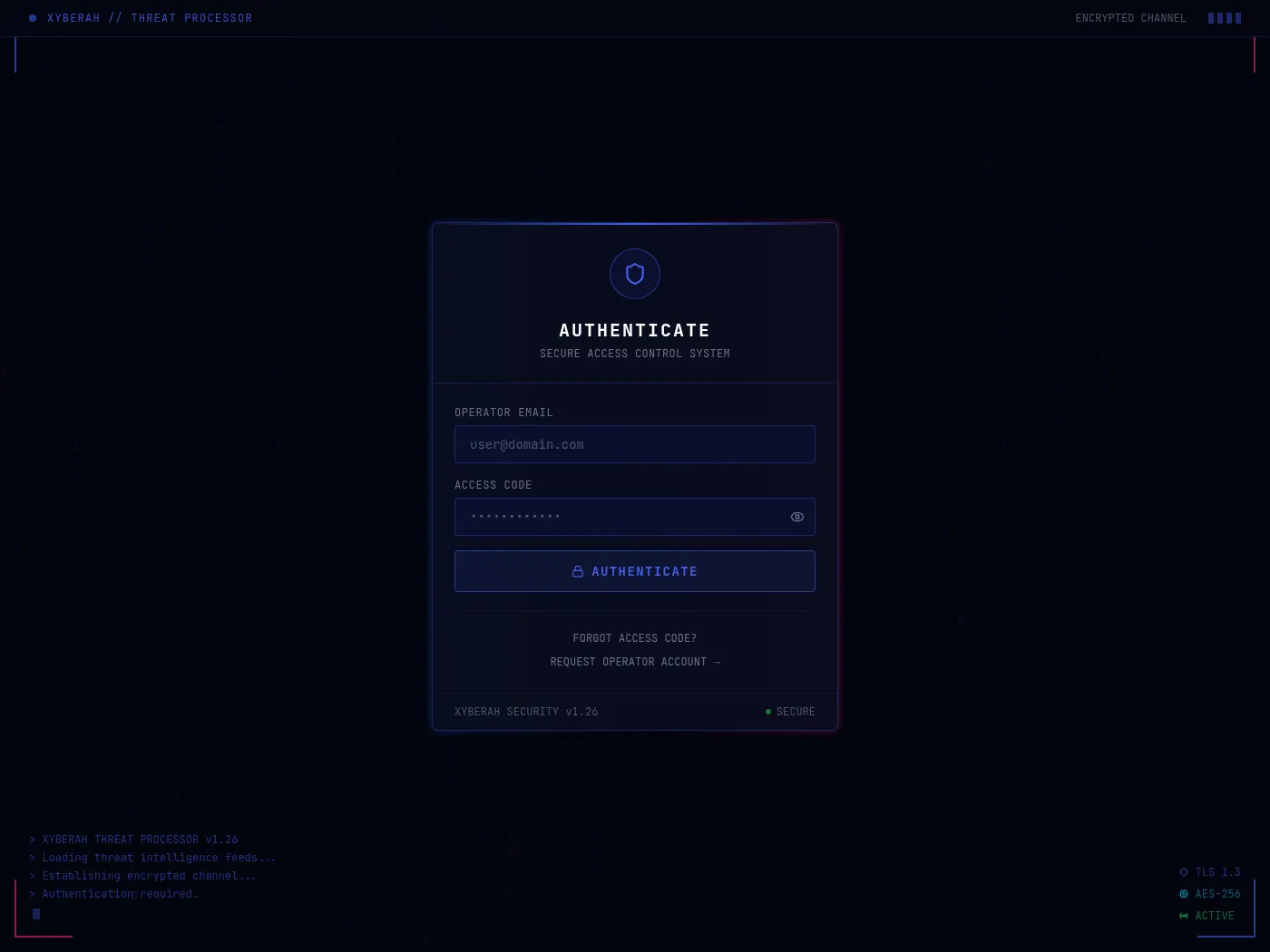 XYBERAH Threat Processor