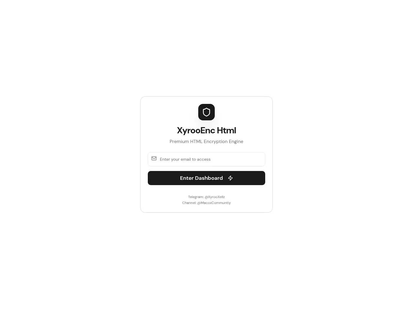 XyrooEnc Html Dashboard