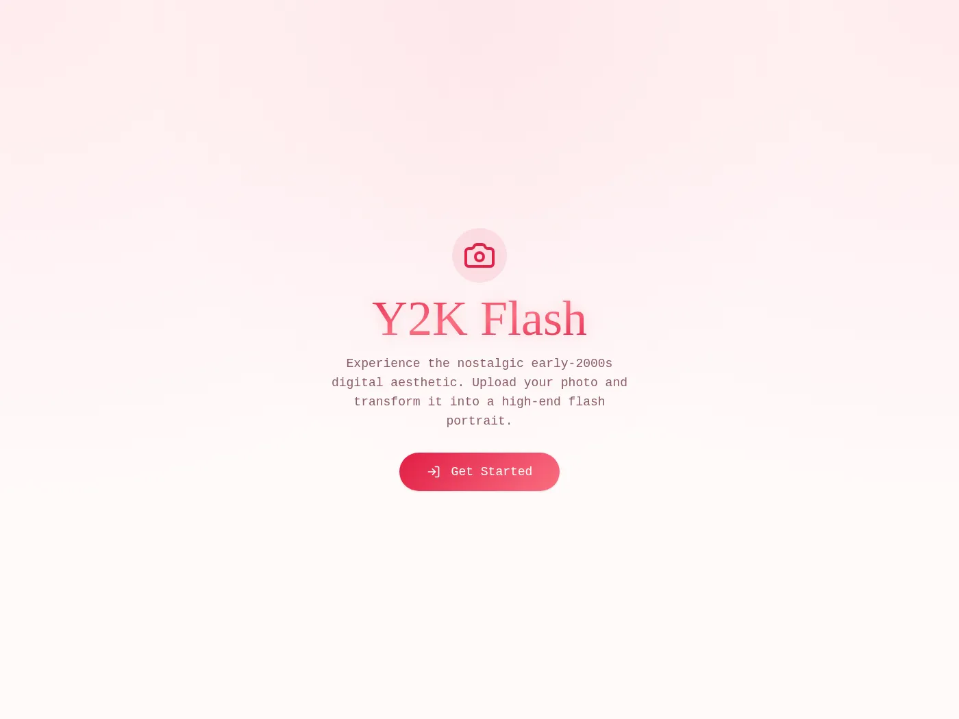 Y2K Flash Portrait Creator