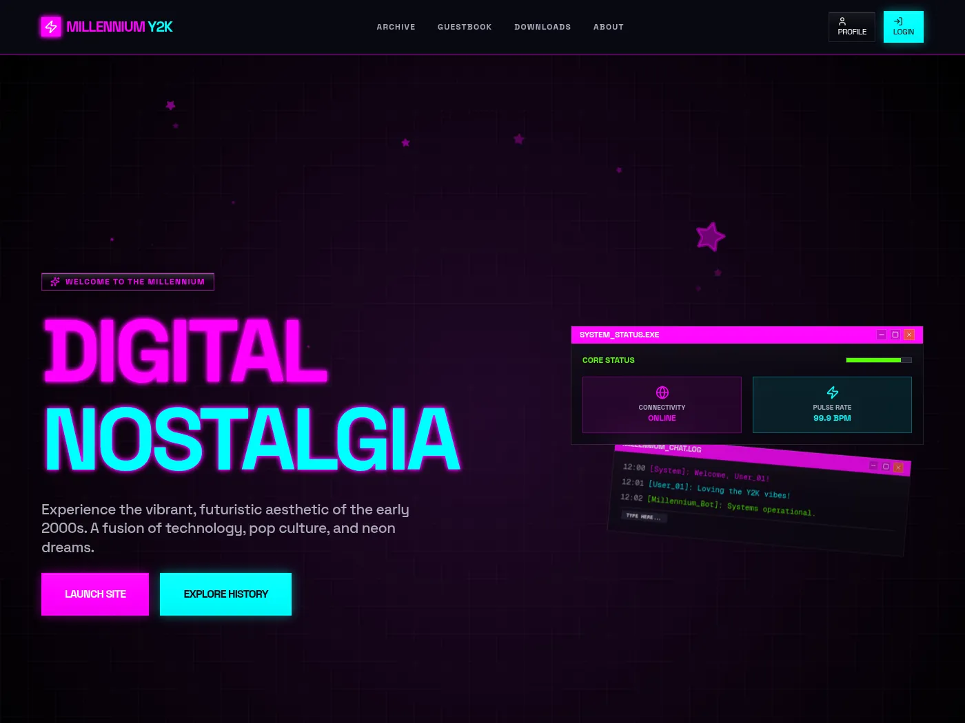 Y2K Style Web