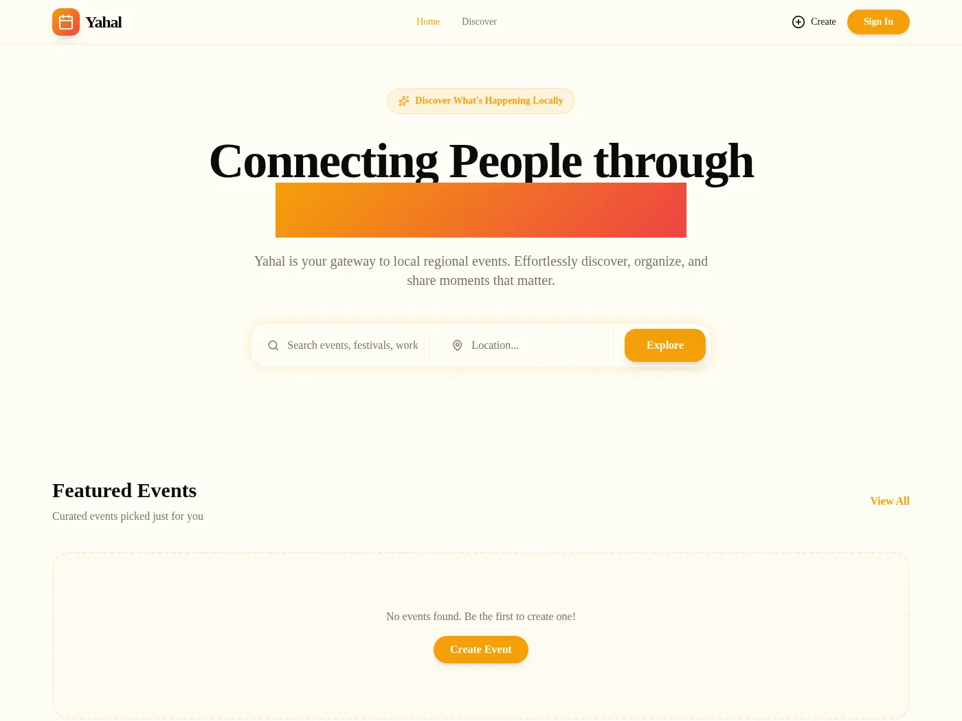 Yahal Event Hub