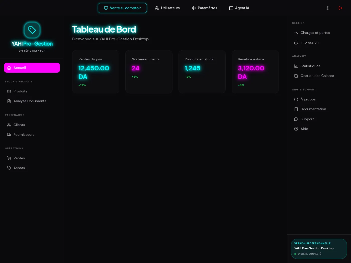 YAHI Pro-Gestion Desktop