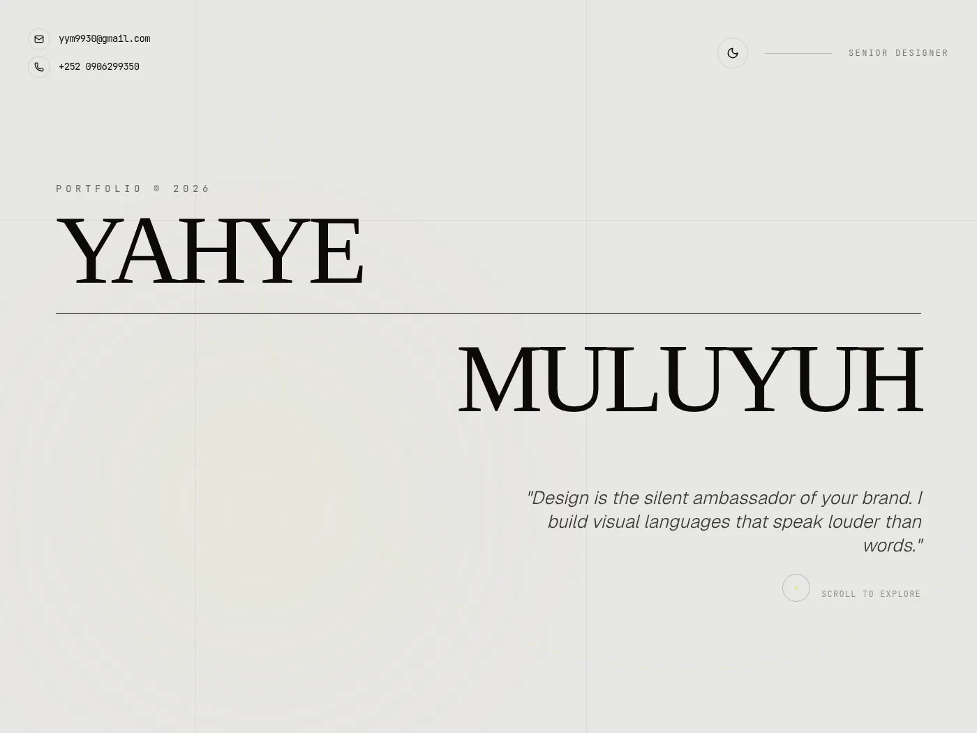 Yahye Muluyuh Portfolio