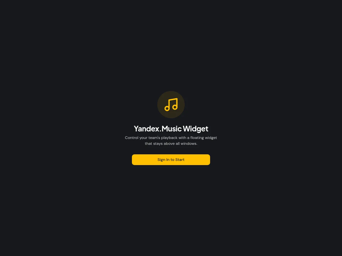 Yandex.Music Floating Widget