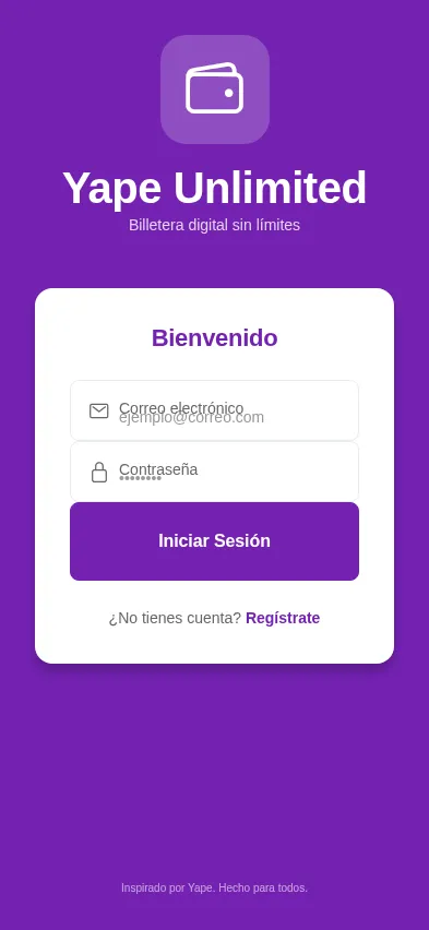 Yape Unlimited Wallet