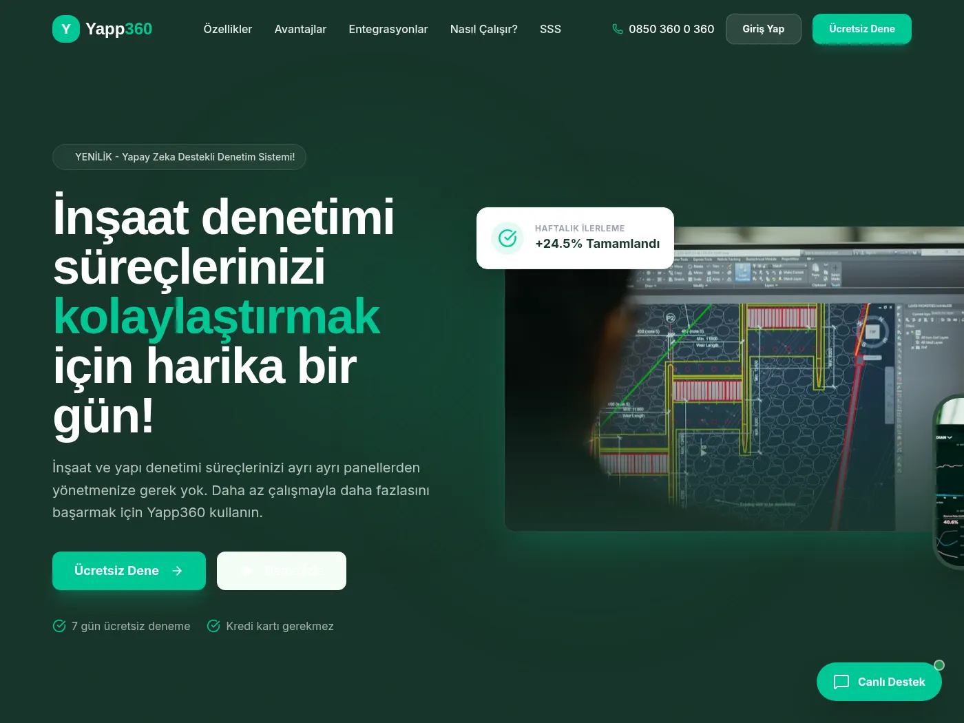 Yapp360 Landing Pro