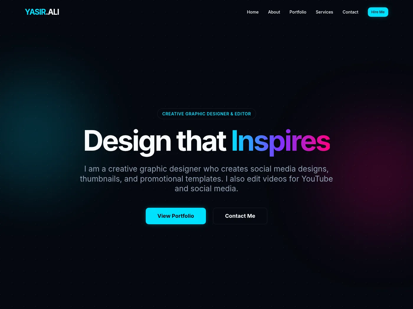 Yasir Ali Creative Portfolio