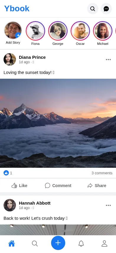 Ybook Social App