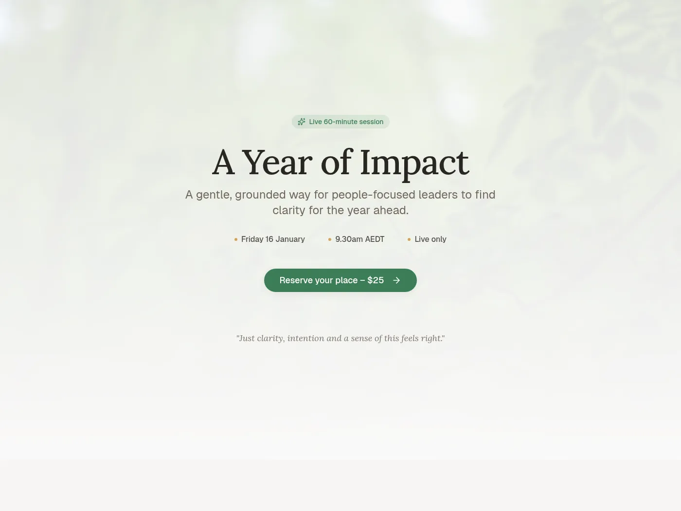 A Year of Impact Landing