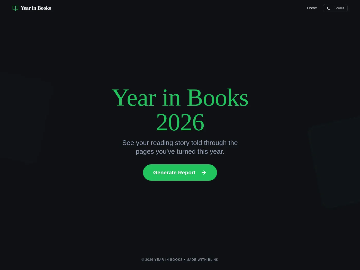 Year in Books Report