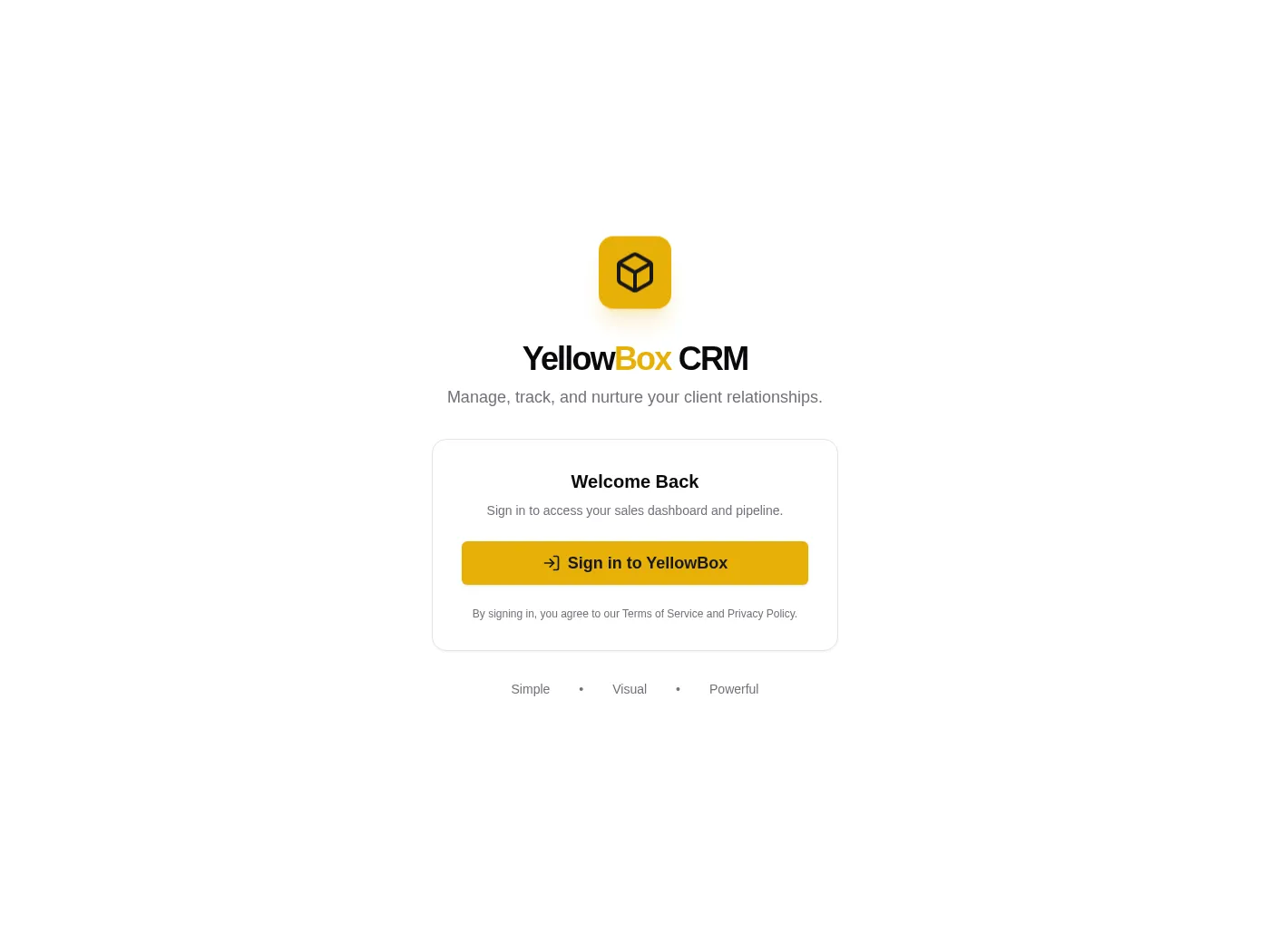 YellowBox CRM