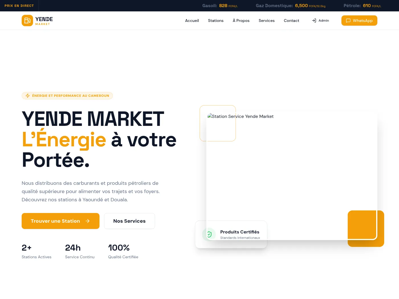 Yende Market Vitrine