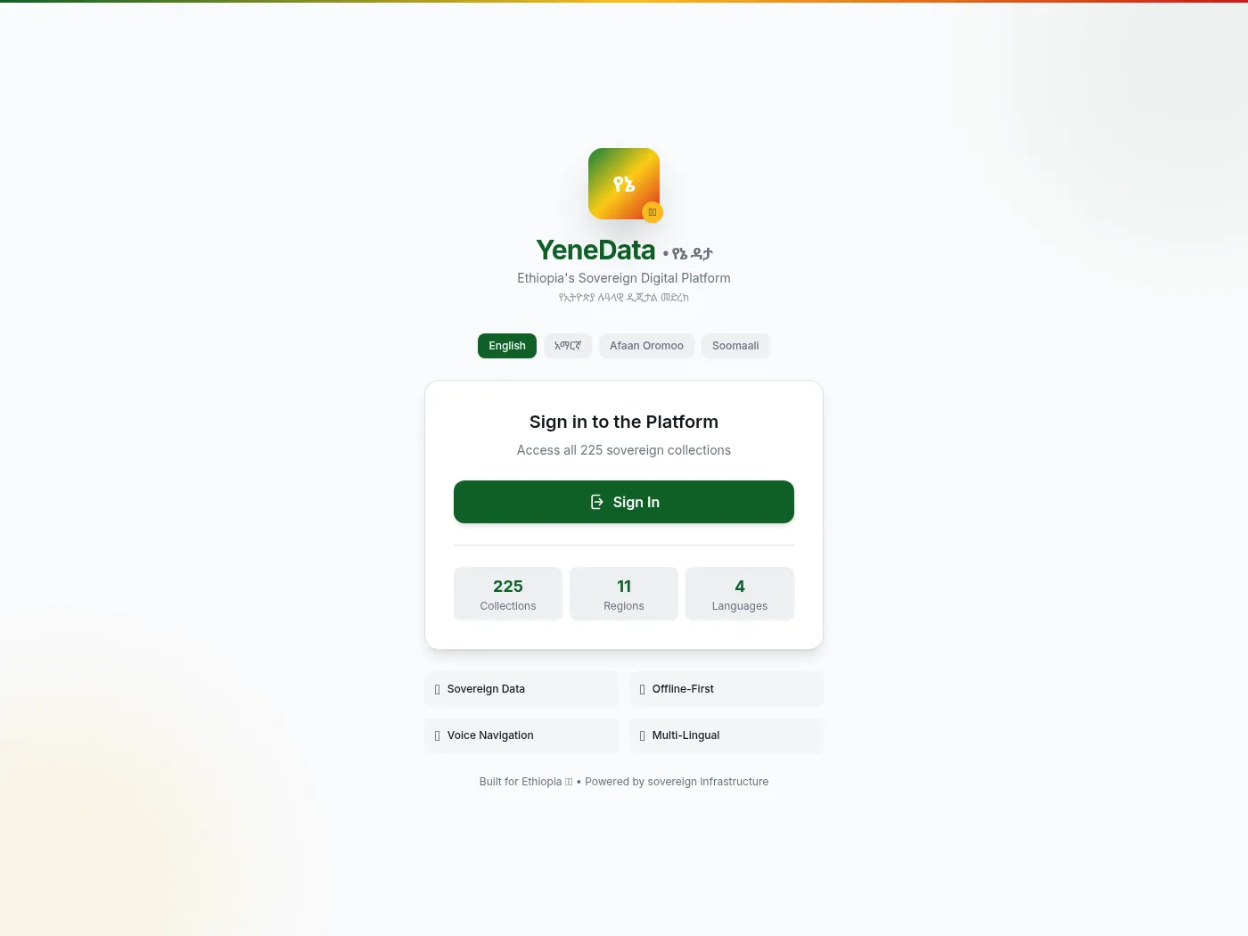 YeneData Sovereign Platform