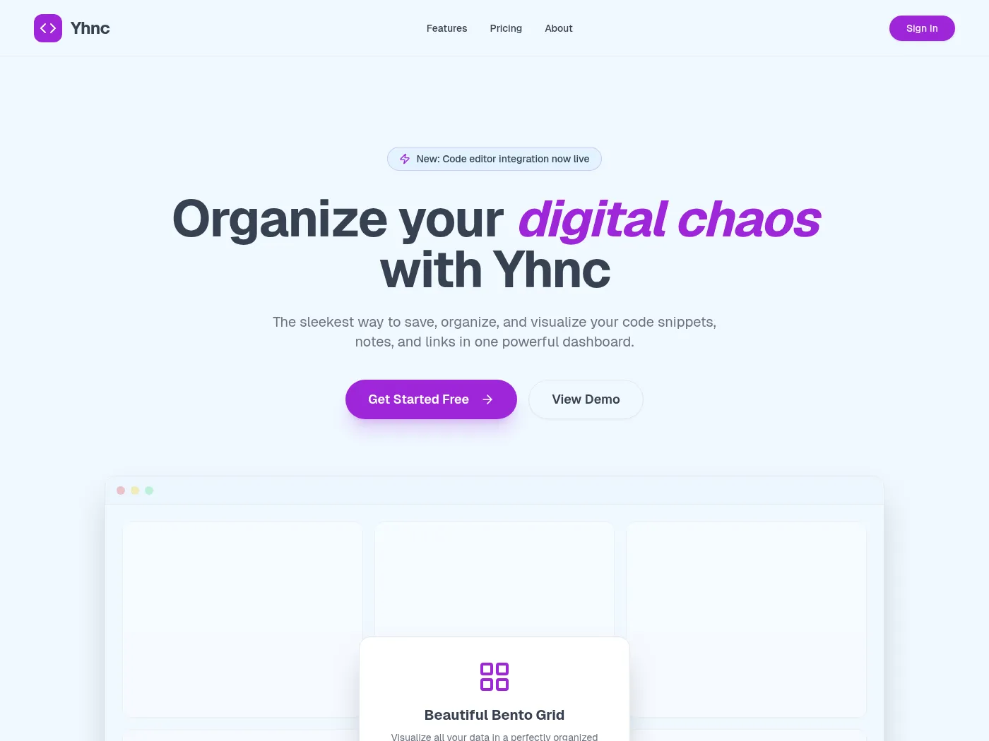 Yhnc Dashboard