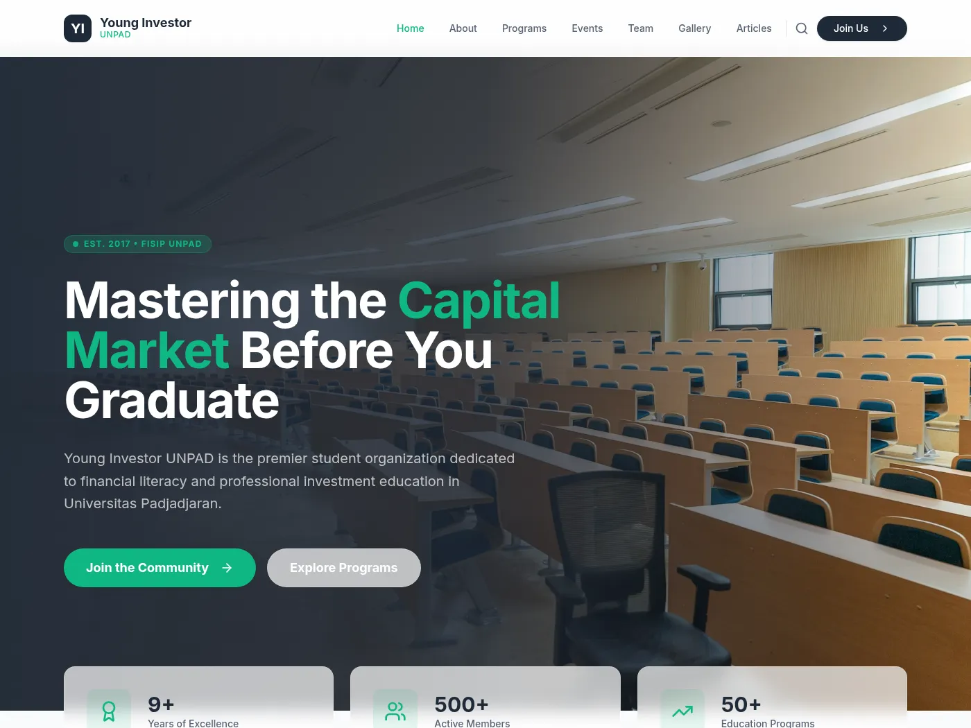 Young Investor UNPAD Site