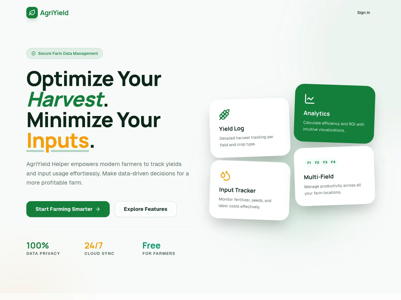 AgriYield Helper