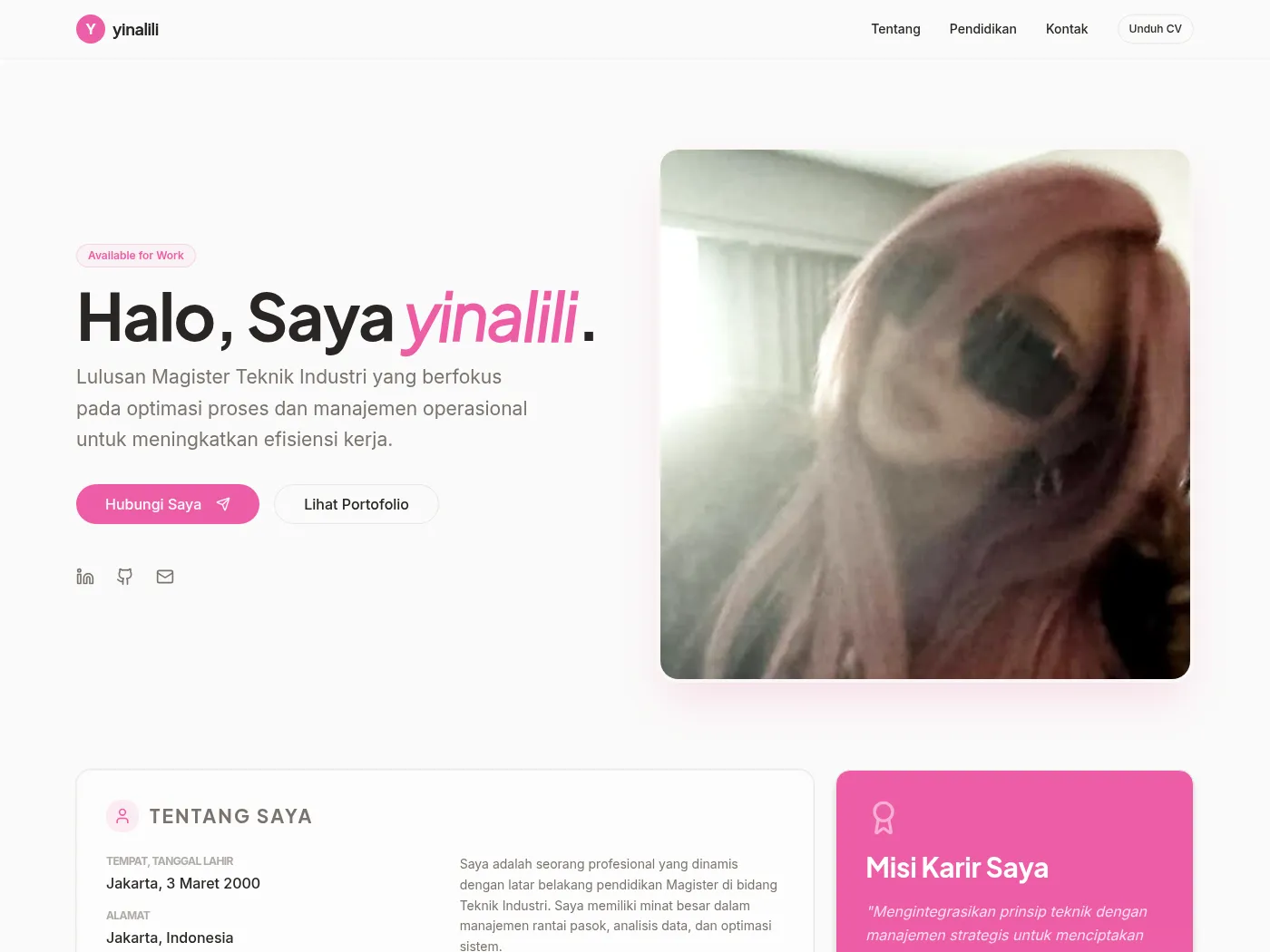 Yinalili Career Portfolio