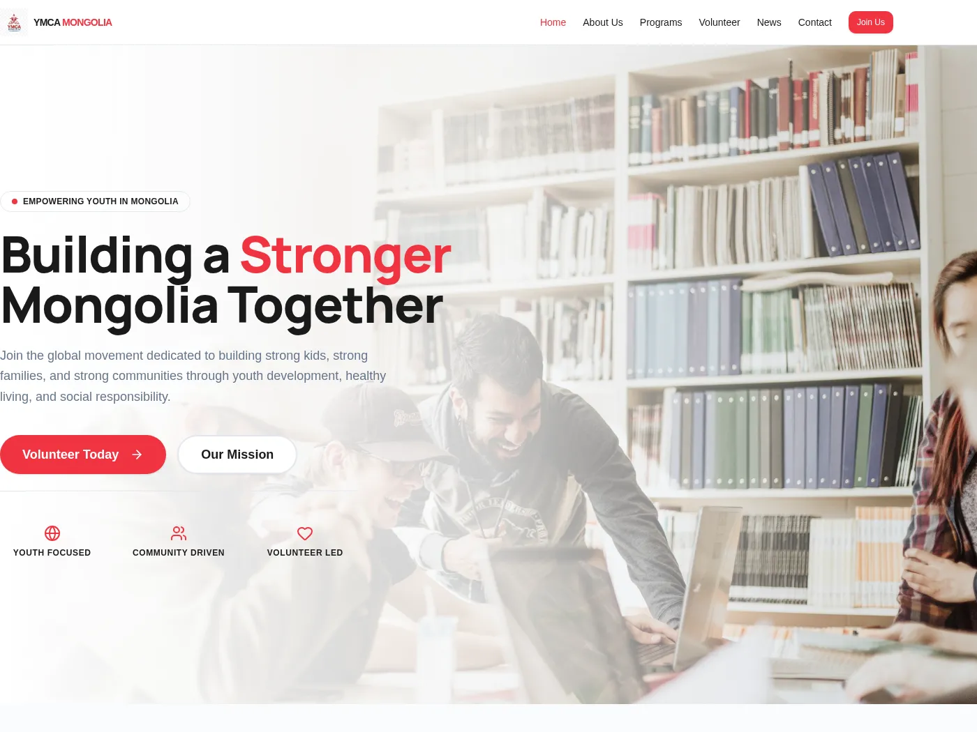 YMCA Mongolia Web Portal