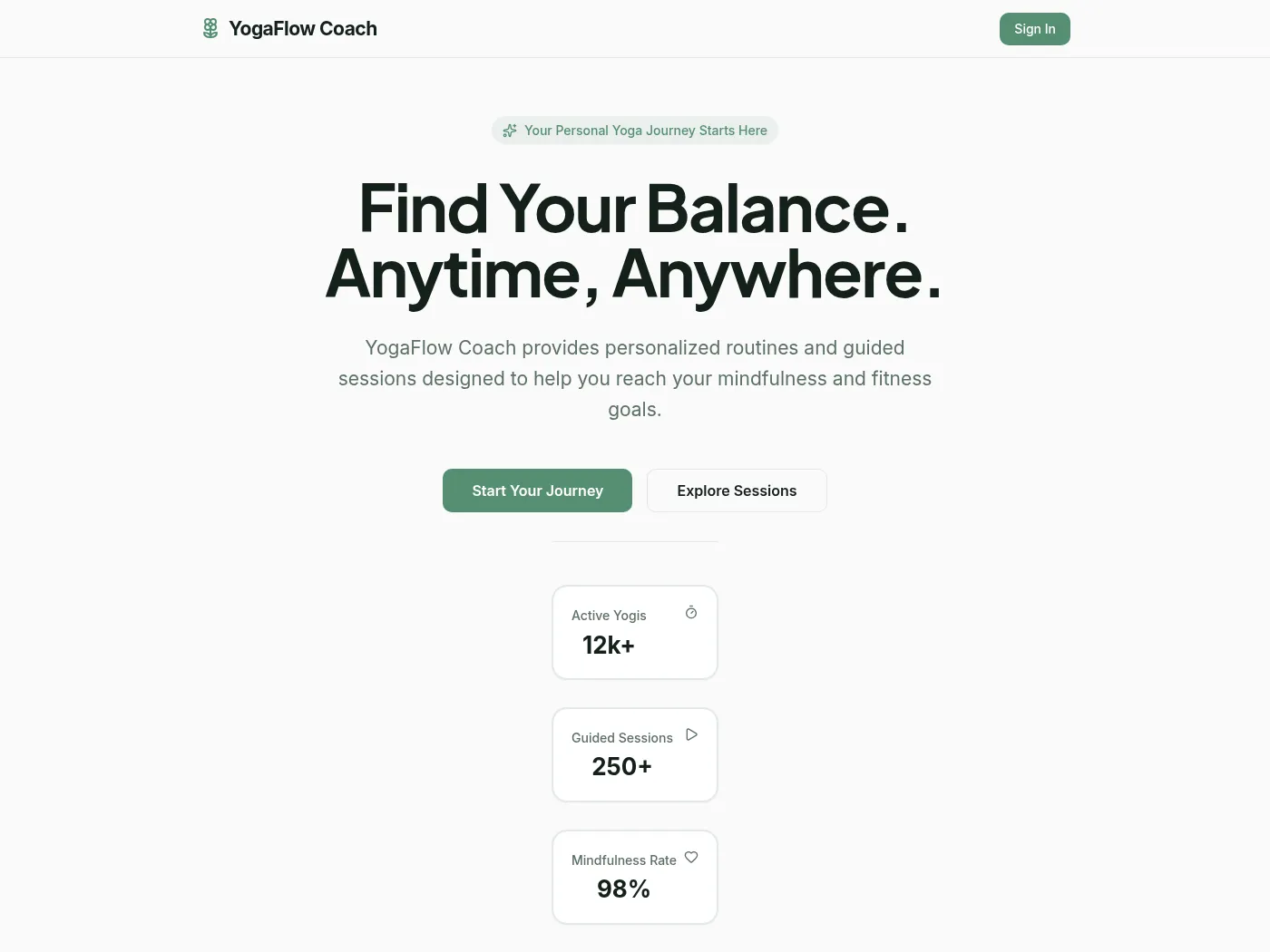 YogaFlow Coach