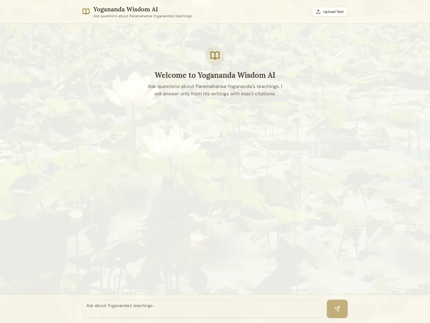 Yogananda Wisdom AI