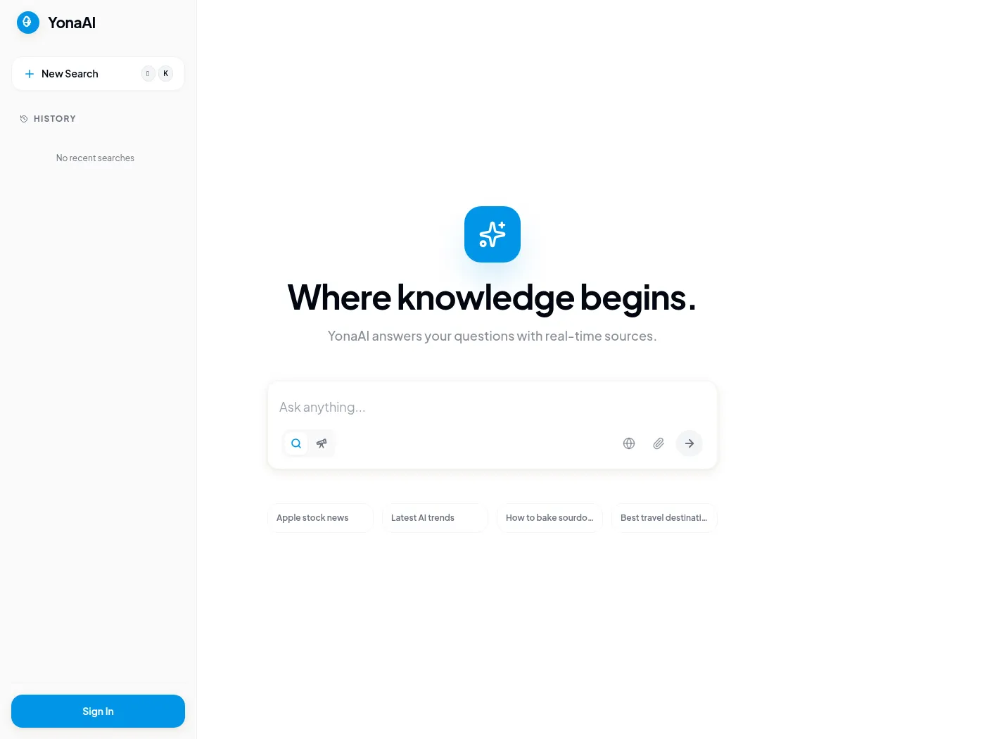 YonaAI Search Platform