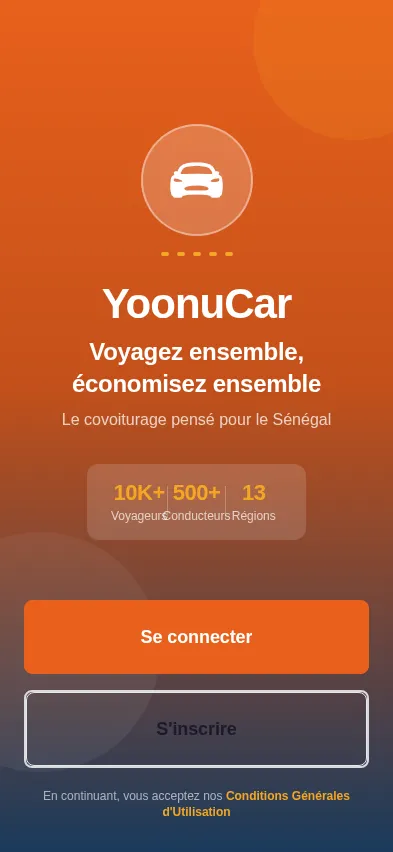 YoonuCar Sénégal Covoiturage