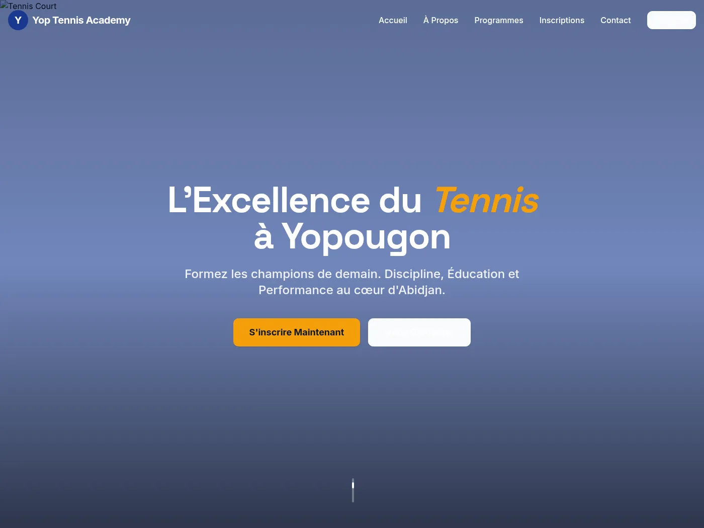 Yop Tennis Academy Web