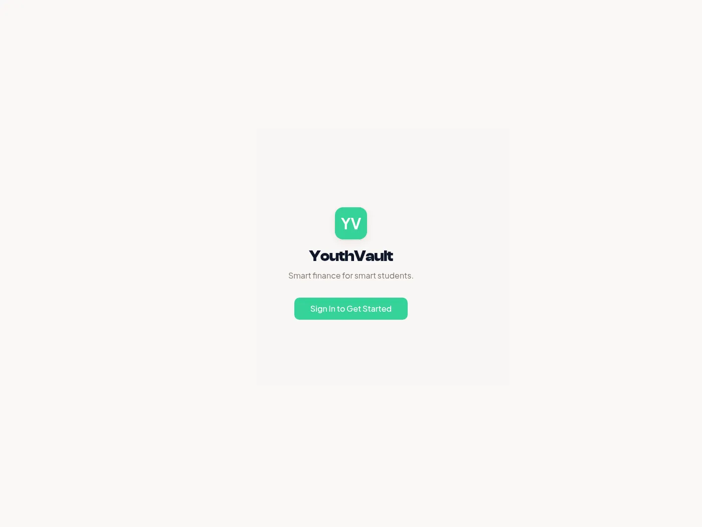 Youth Finance Tracker