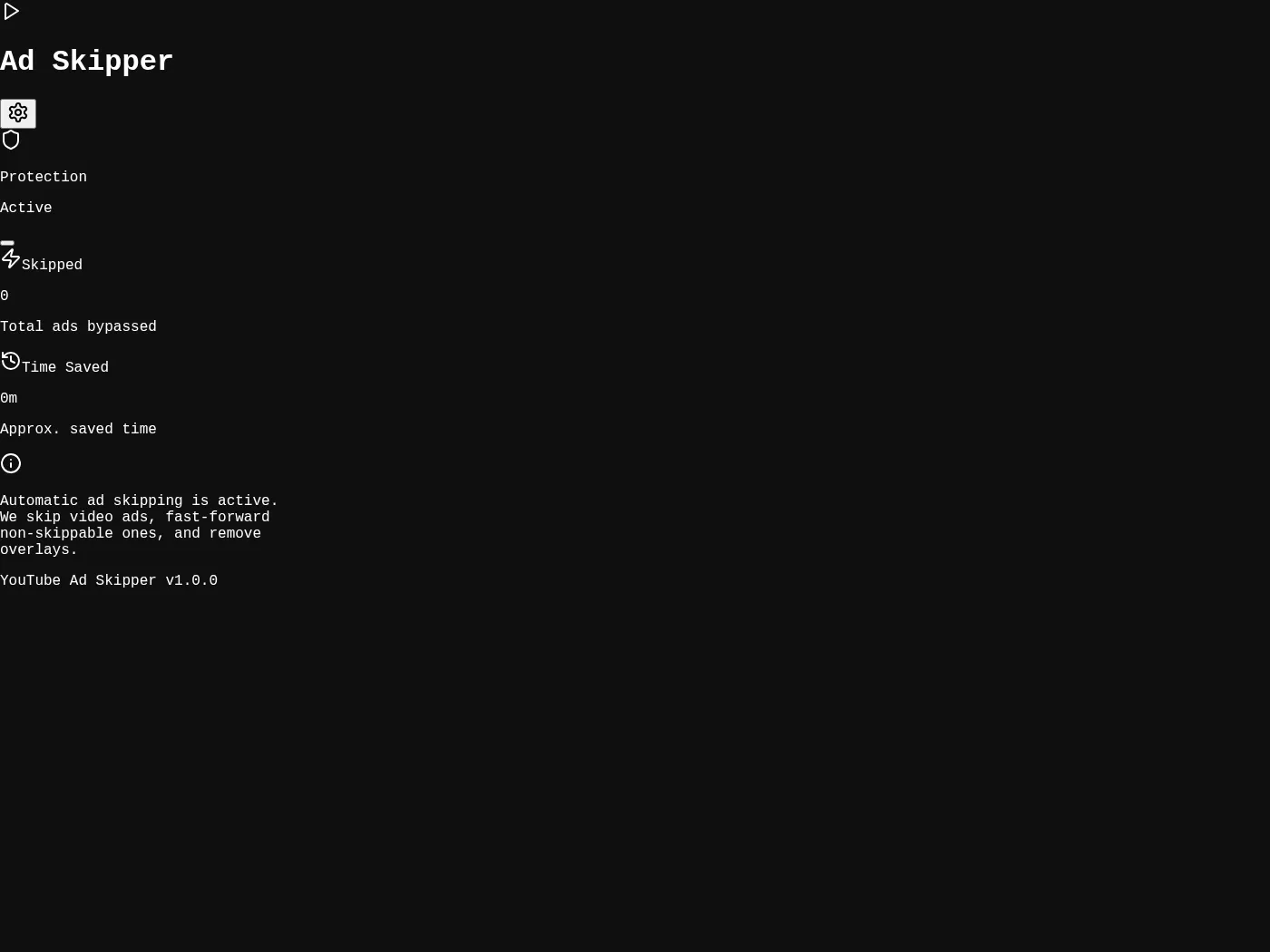 YouTube Ad Skipper