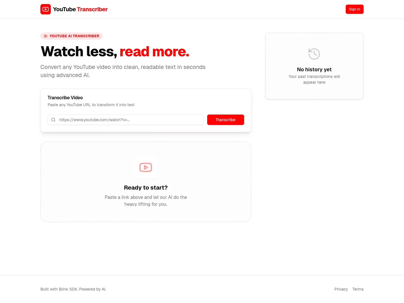 YouTube Audio Transcriber