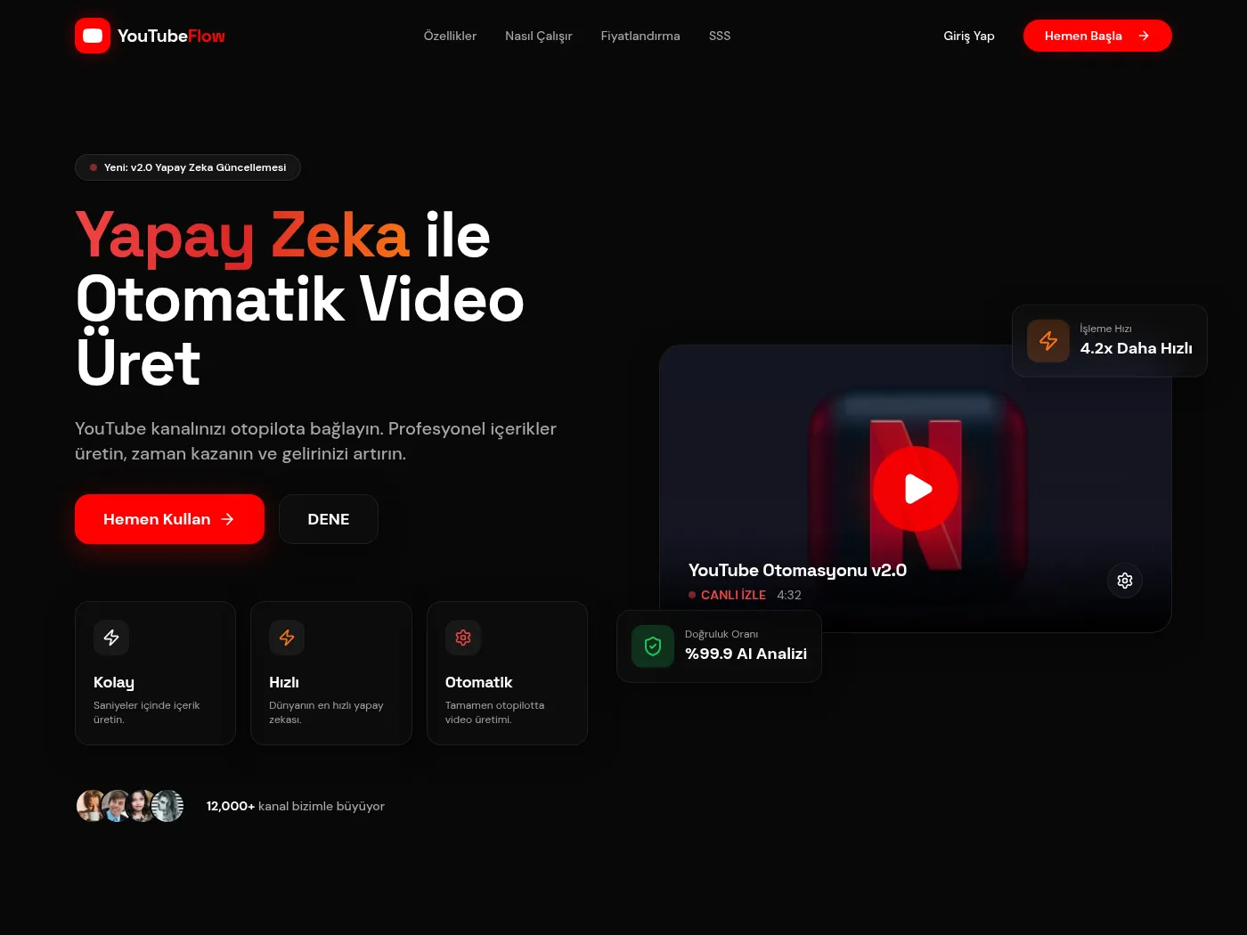 YouTube Automation Landing