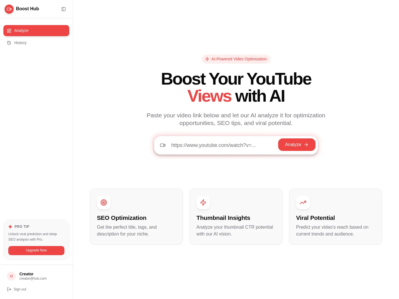 YouTube Boost Hub