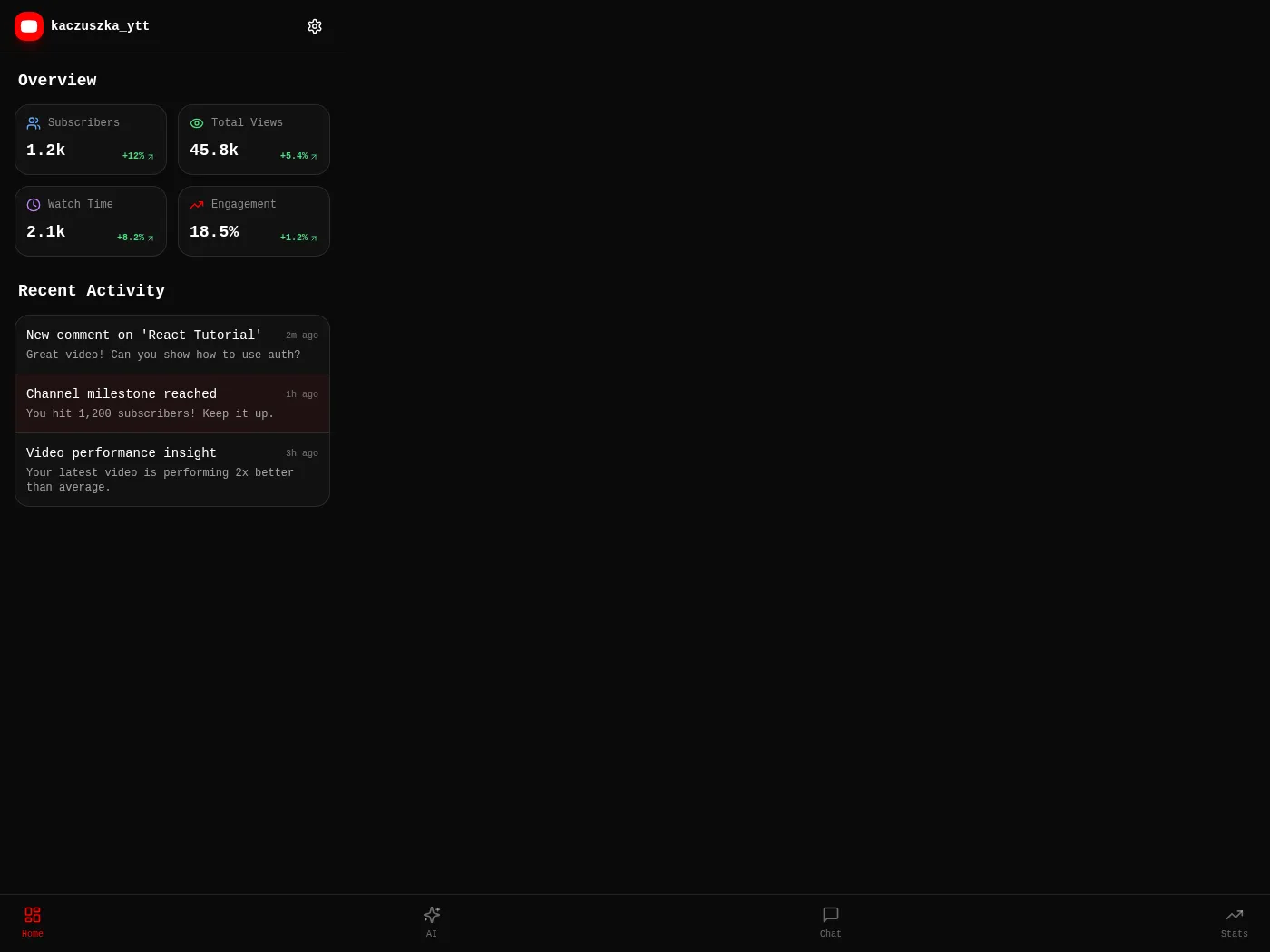 YouTube Channel Expander