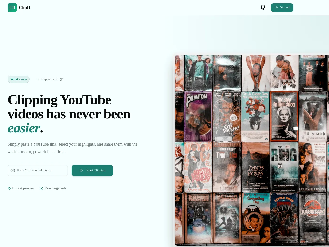 ClipIt YouTube Video Tool