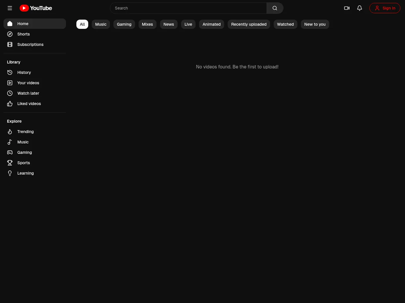 YouTube Clone