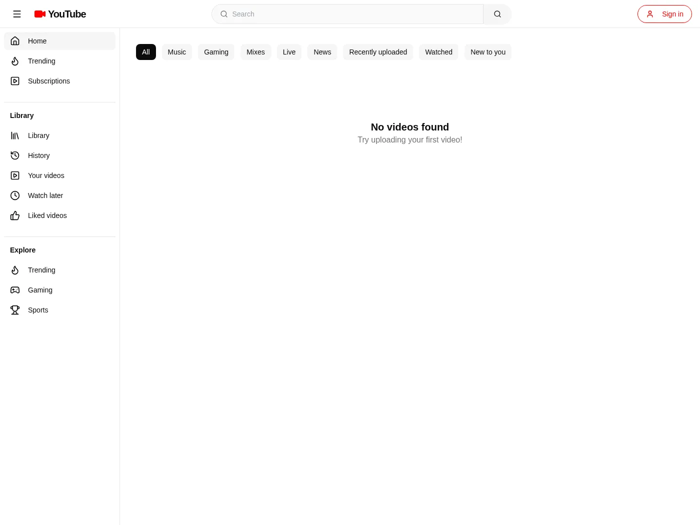 YouTube Clone
