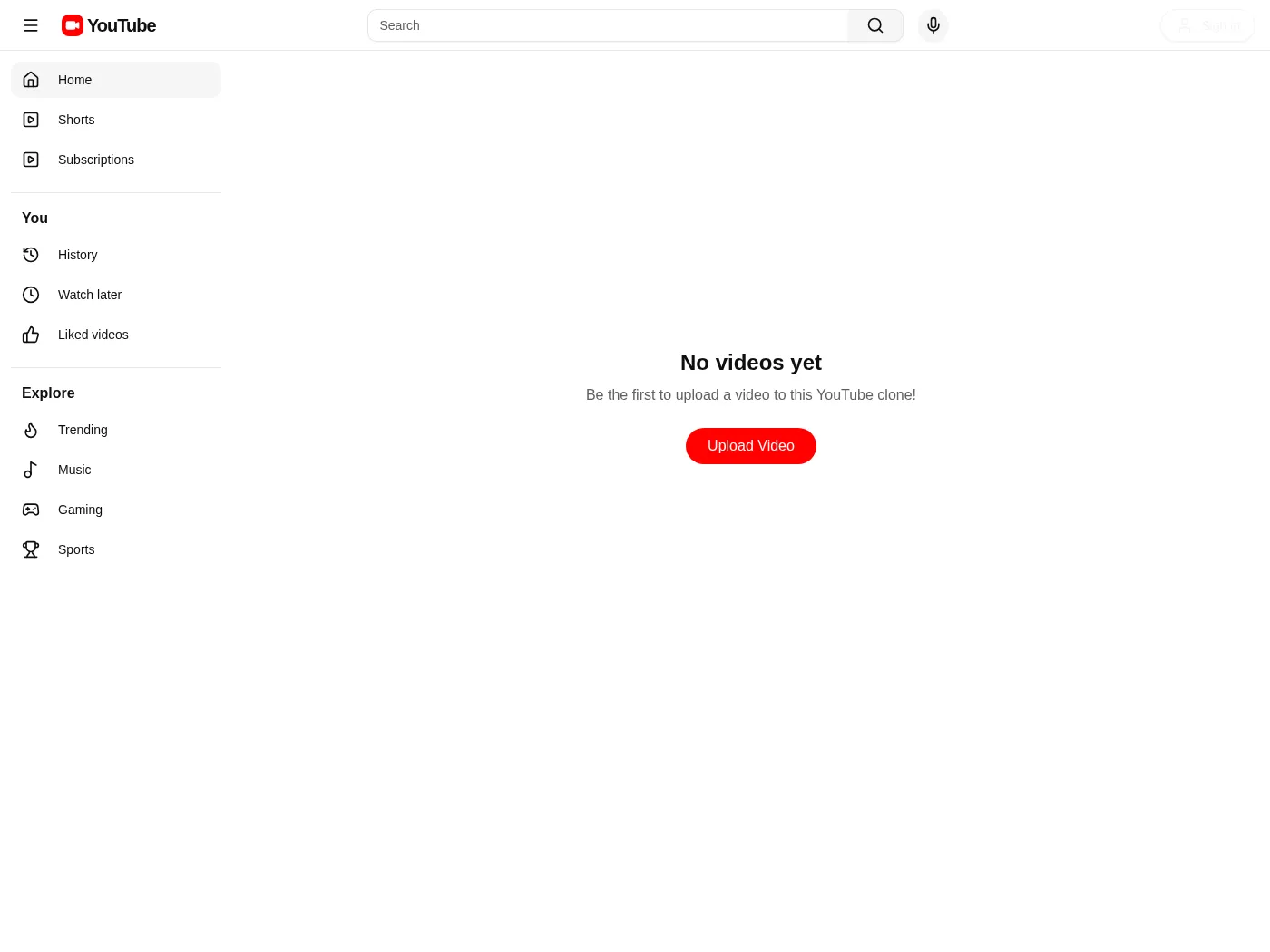 YouTube Clone